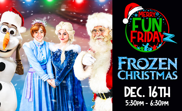 Frozen Christmas with Santa