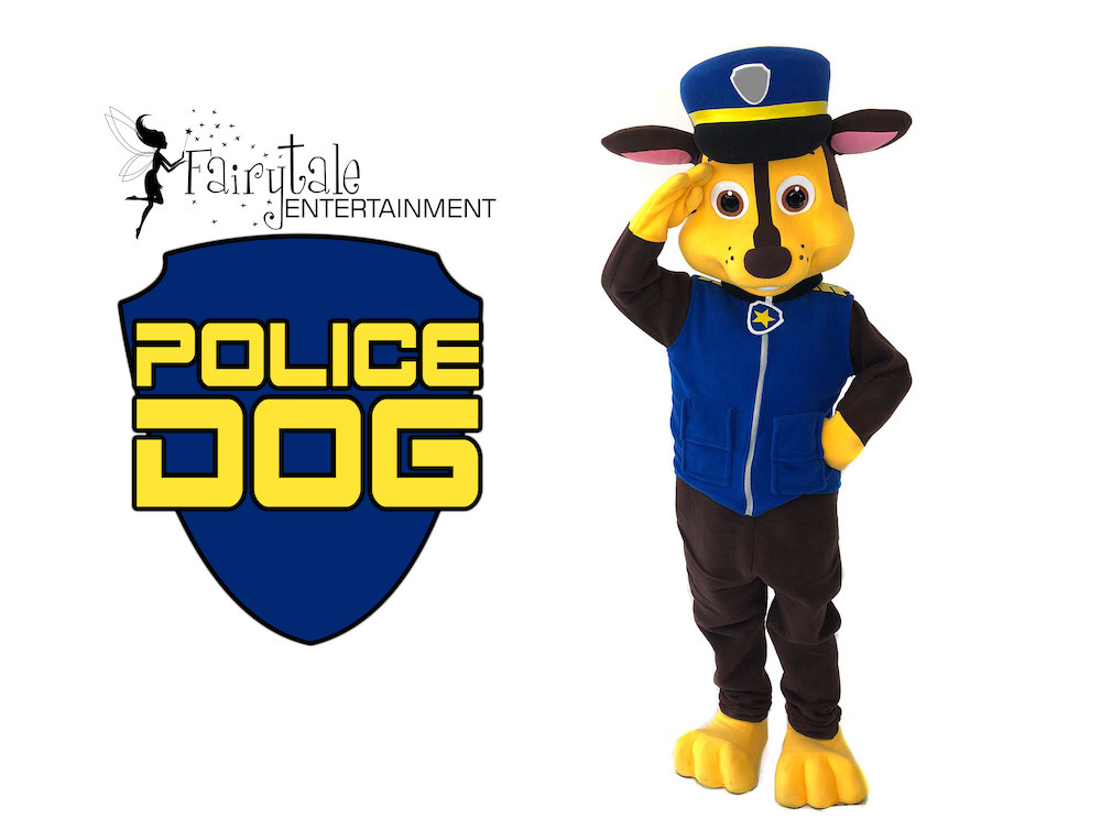 Police Dog Cartoon Character